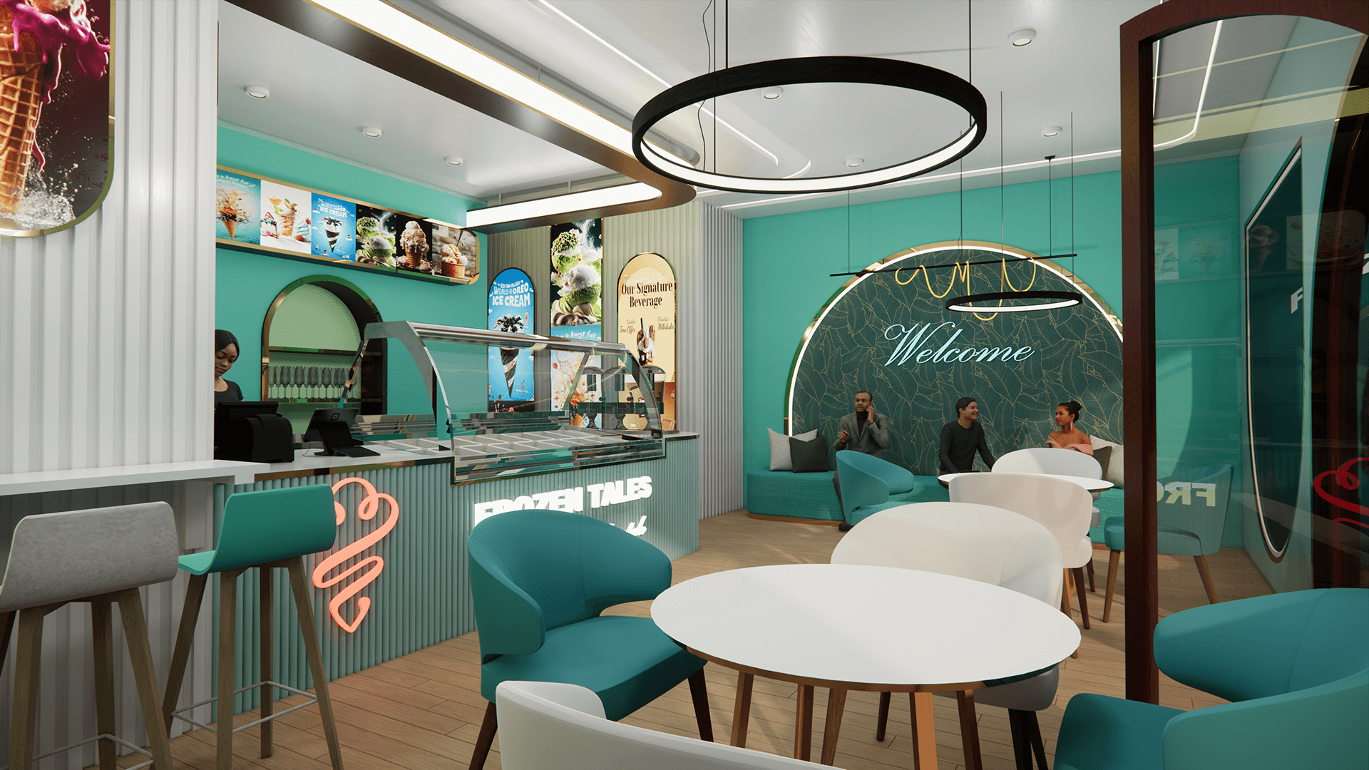 Frozen Tales - A Whimsical Ice Cream Café Experience - Illuminite ...